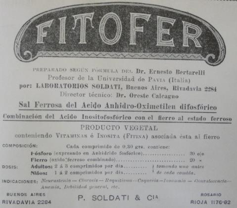 Fotografía 11: Fitofer. Revista dela Asociación Médica Argentina. XXXV ...
